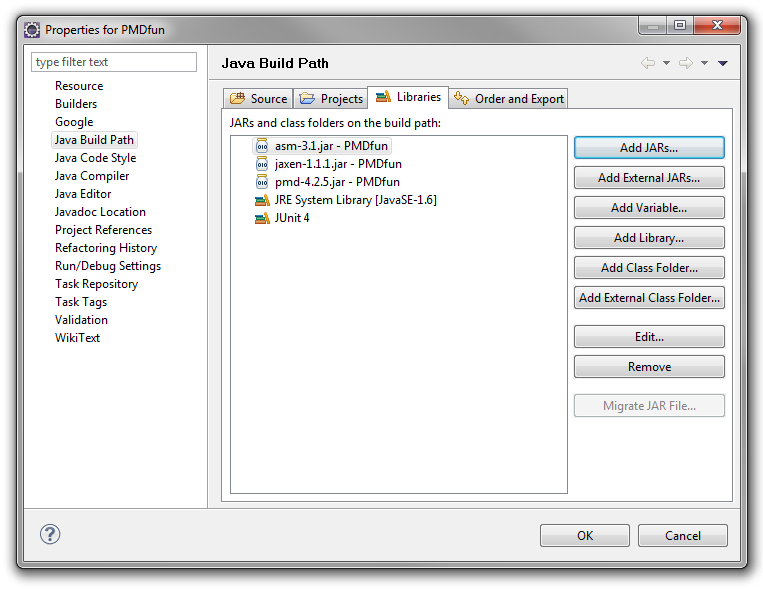 Running PMD (a code analysis tool) as an automatic JUnit test • Special ...